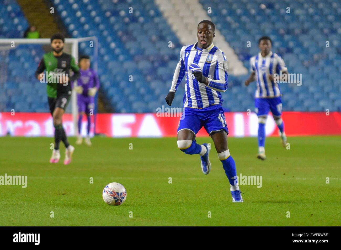 Djeidi Gassama of Sheffield Wednesday during the Emirates FA Cup Fourth ...