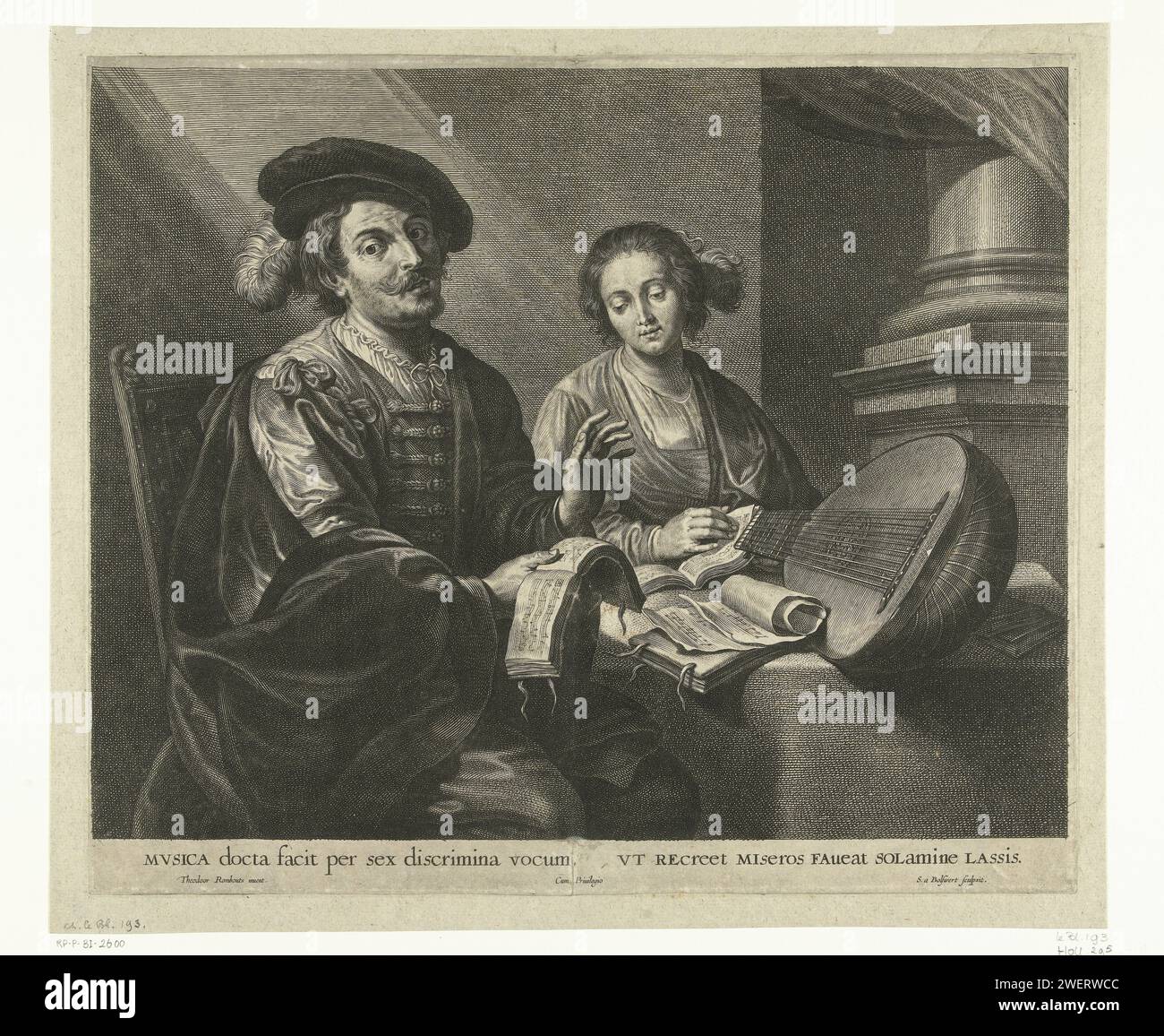 The Painter Theodoor Rombouts and his Wife with Sheet Music and a Lute ...