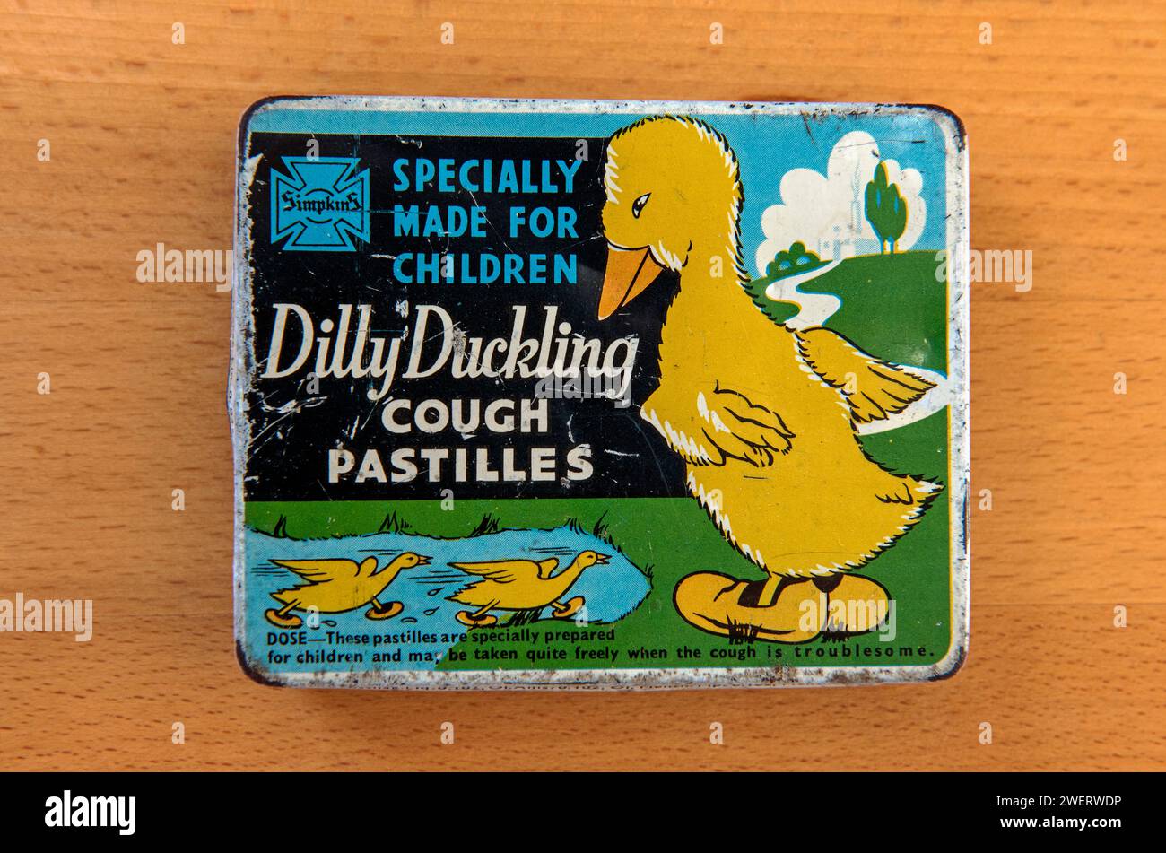 Dilly Duckling Cough Pastilles specially made for children in vintage ...