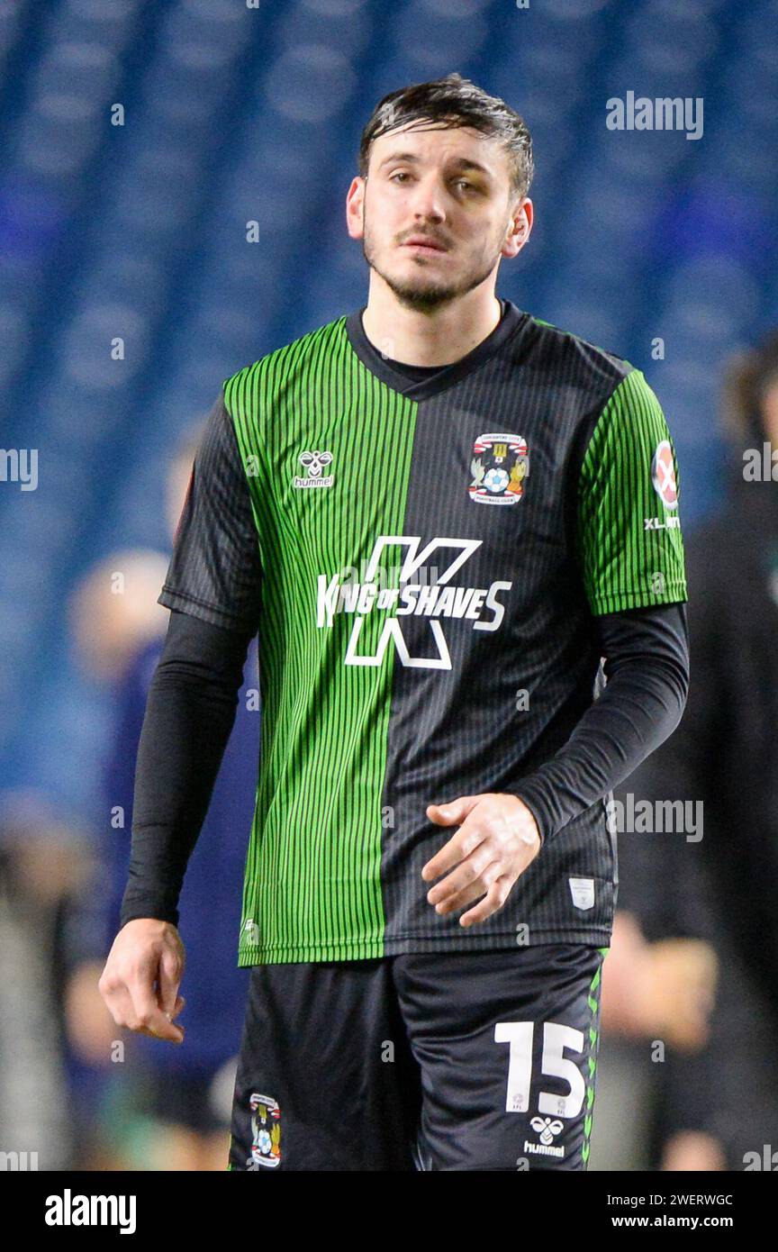 Liam Kitching of Coventry City during the Emirates FA Cup Fourth Round ...