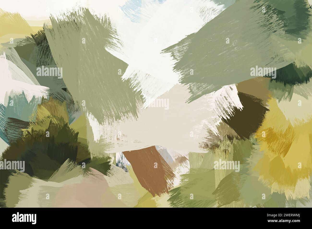 Oil painting on canvas. Artistic texture, double paint and grunge ...