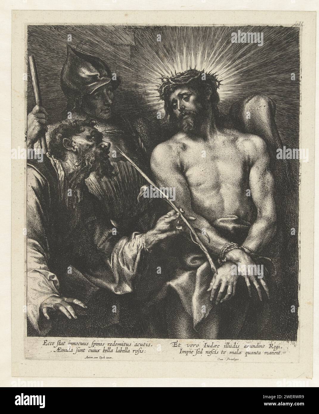 The mockery of Christ, Anthony van Dyck, 1630 print The mockery of ...