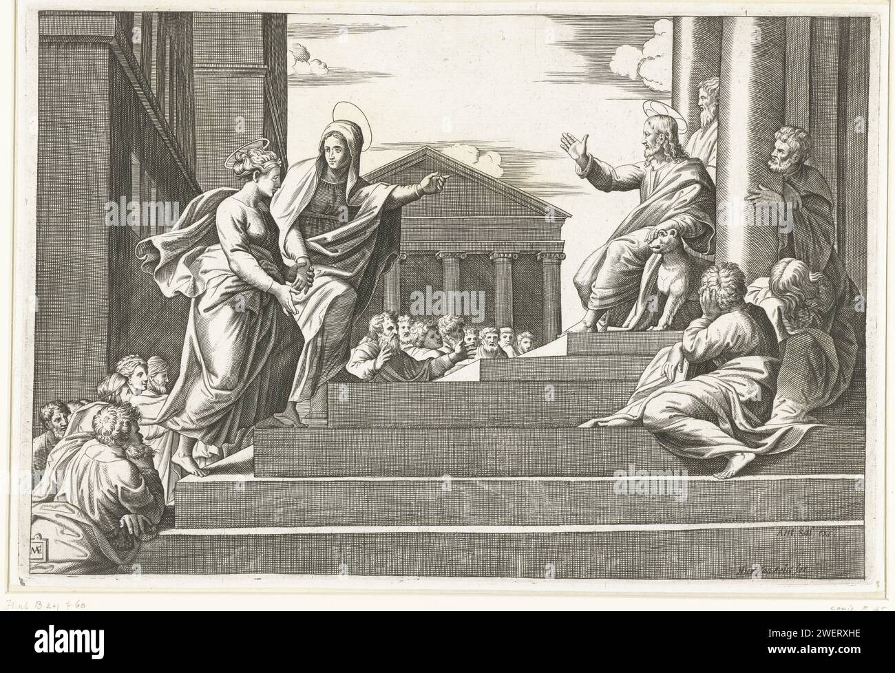 Marta leads Maria Magdalena to praised Christ, Anonymous, After ...