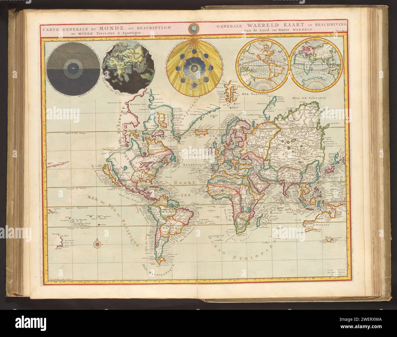 World Map, Dirk Janszoon van Santen, after Johannes L. van Luchtenburg ...