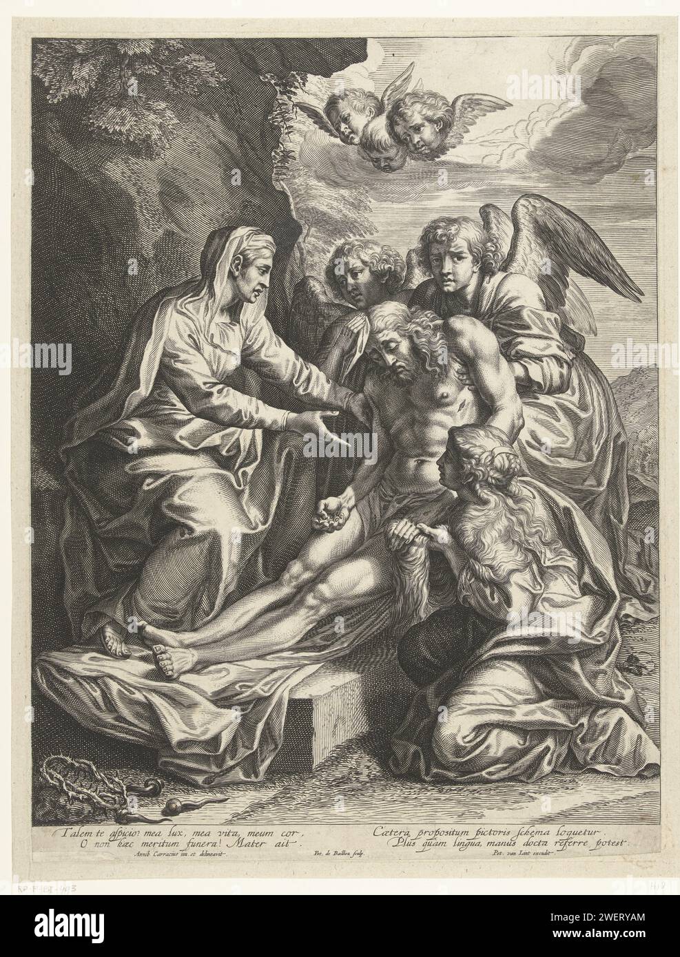 Dead christ mourned by angels hi-res stock photography and images - Alamy