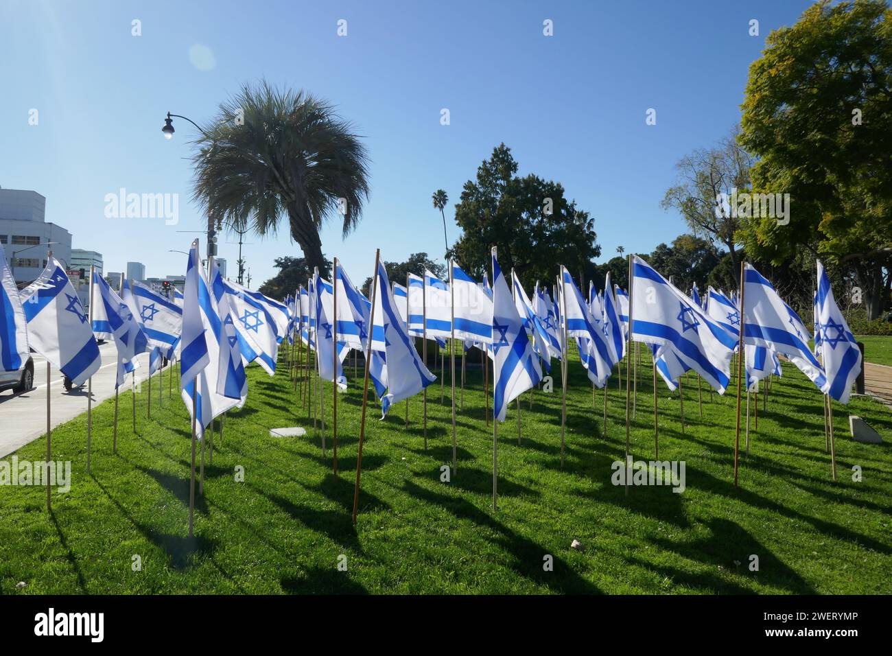 Beverly Hills, California, USA 26th January 2024 1400 Flags Gaza War ...