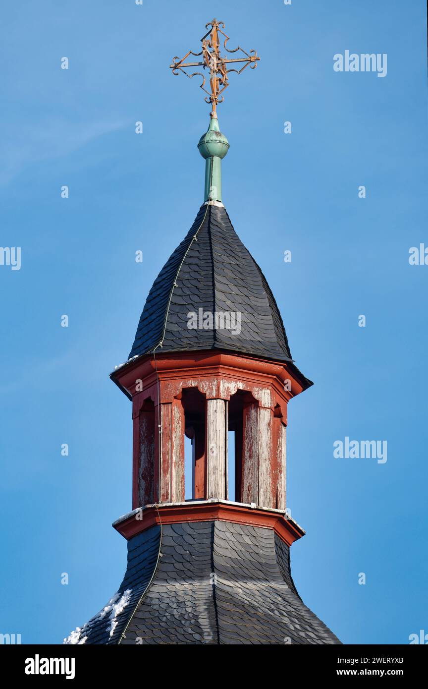 the spire of the historic cologne church alt st heribert with the ...