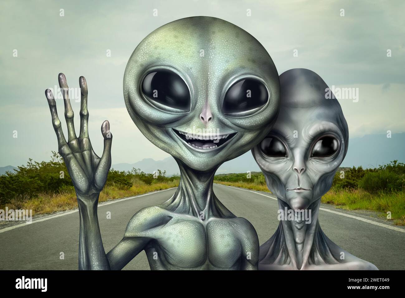 Cartoon highway road hi-res stock photography and images - Alamy