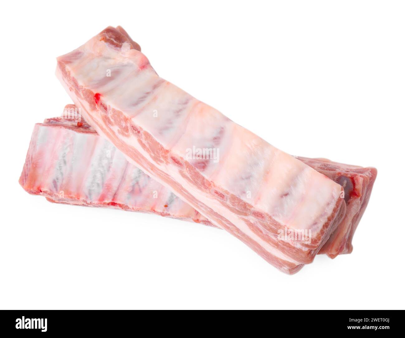 Barbecue ribs top view Cut Out Stock Images & Pictures - Alamy
