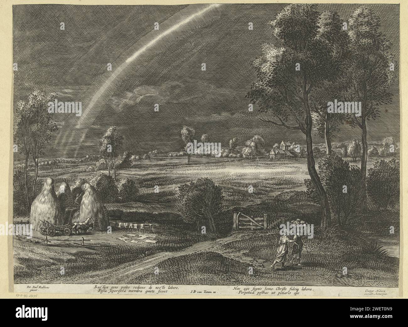 Landscape with rainbow, anonymous, After Schelte Adamsz. Bolswert ...