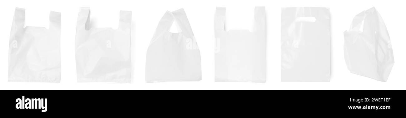 Plastic bags collection Black and White Stock Photos & Images - Alamy