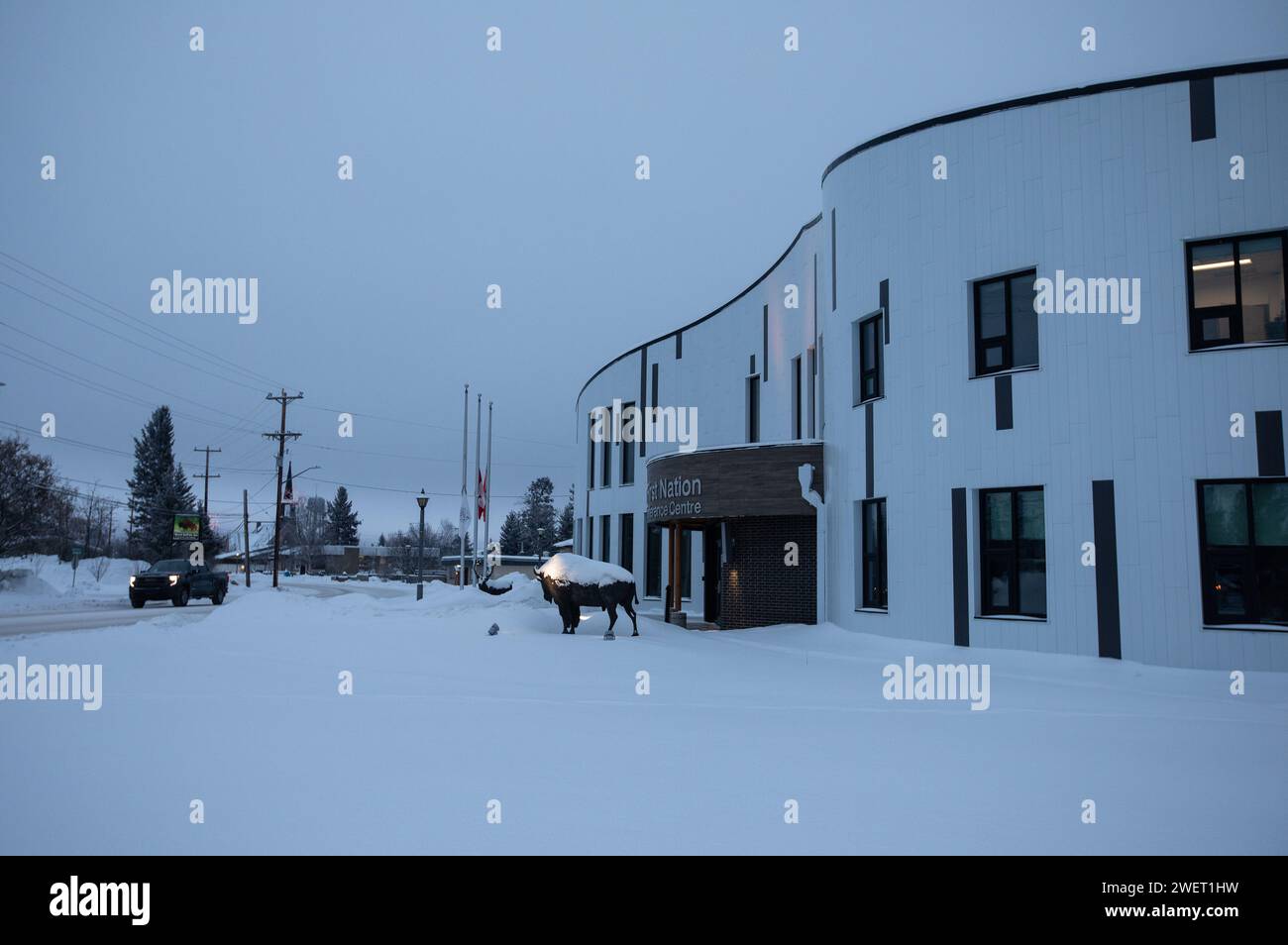 Fort Smith, Canada. 26th Jan, 2024. First Nation Conference Centre in ...
