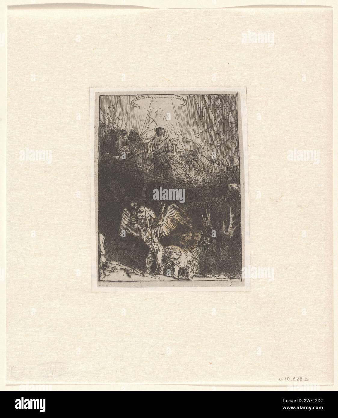 Daniel’s Vision of Four Beasts, Léopold Flameng, After Rembrandt van ...