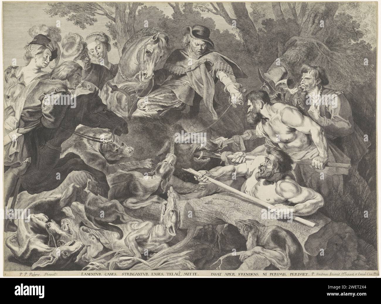 Rubens wild boar hunt hi-res stock photography and images - Alamy