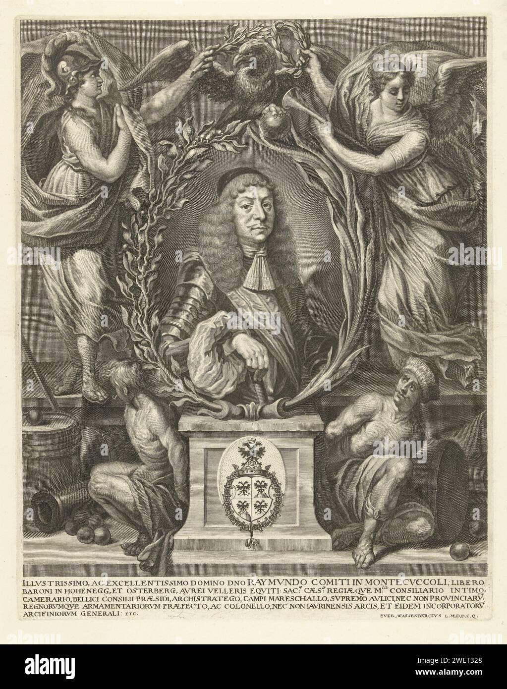 Portret van Raimondo Montecuccoli, Richard Collin, after unknown, c ...