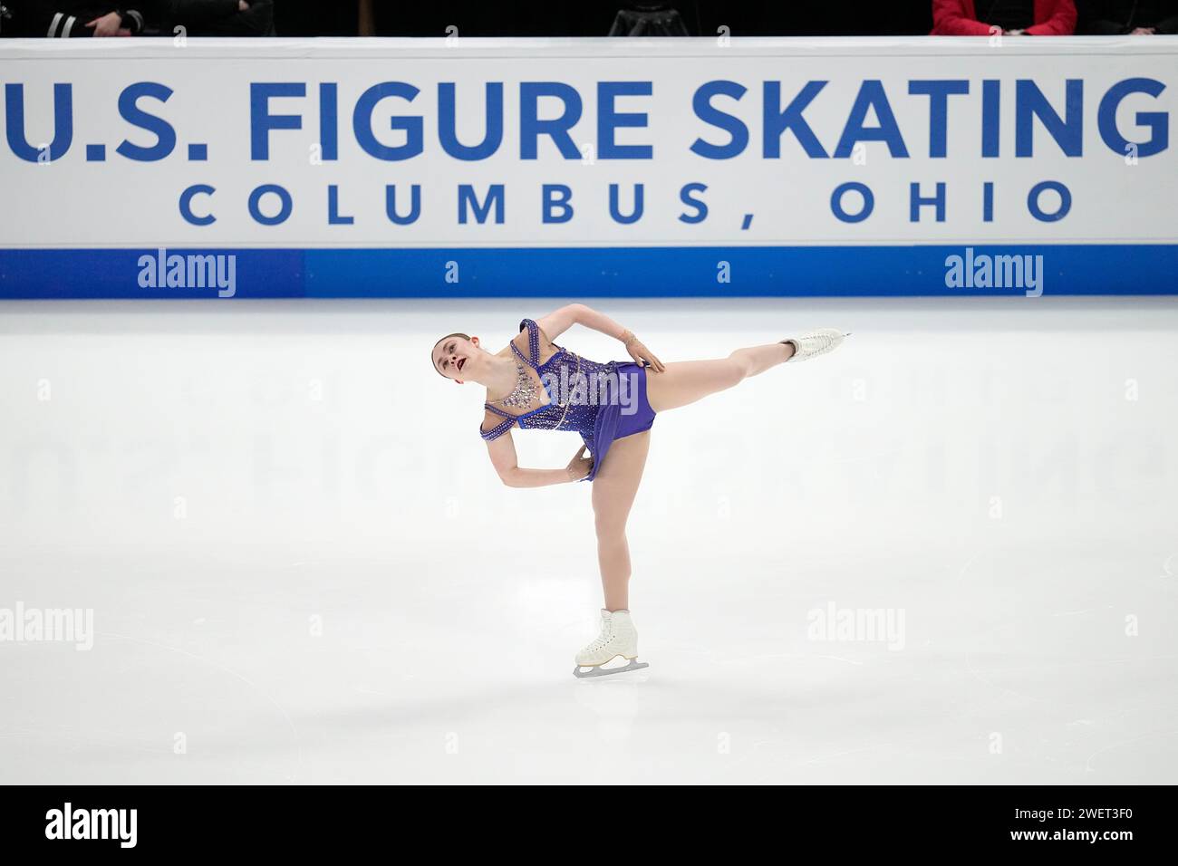 Wren Warne-Jacobsen competes during the women's free skate at the U.S ...