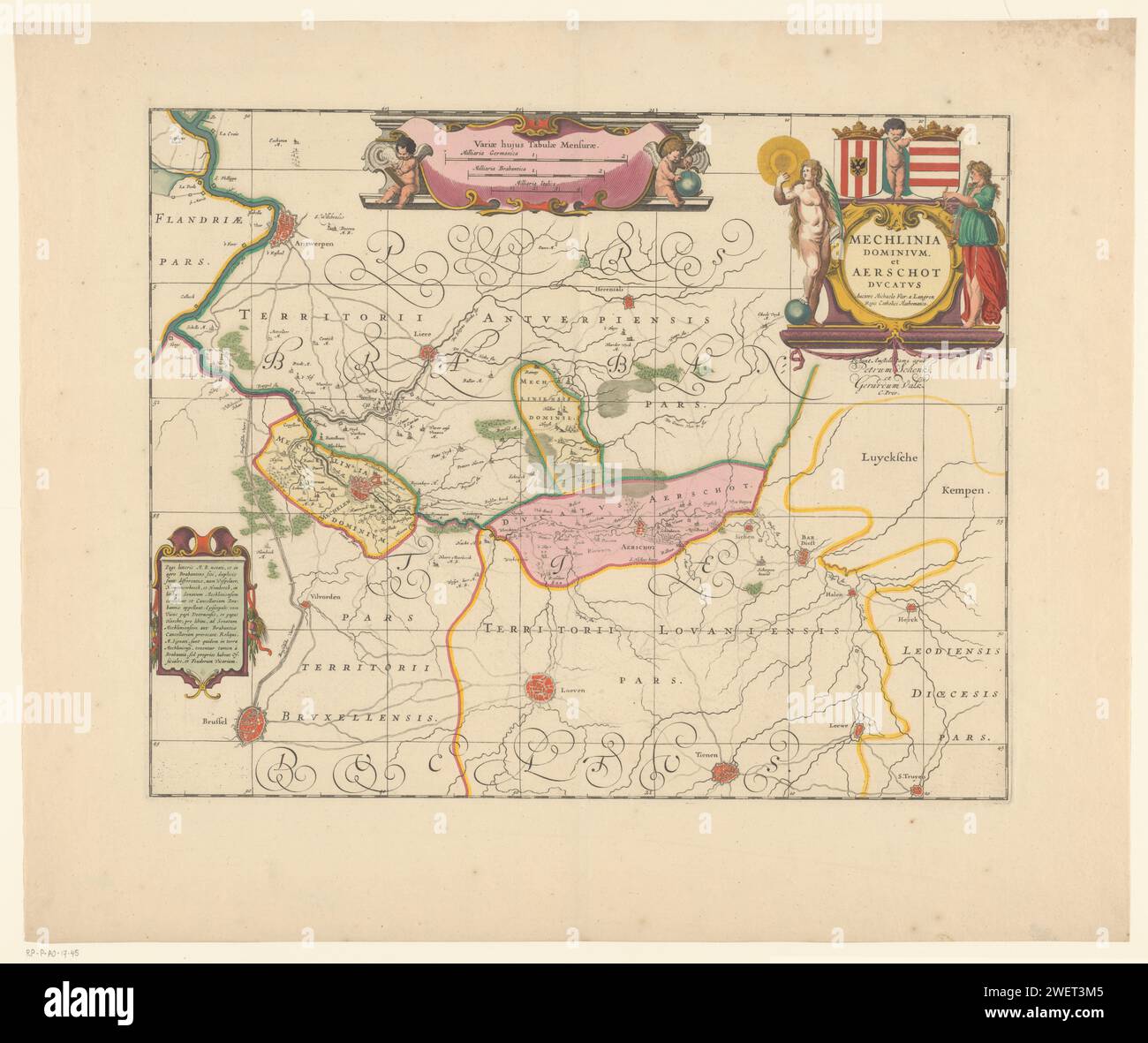Map of a part of Flanders, Anonymous, 1695 - 1720 print Map of a part ...