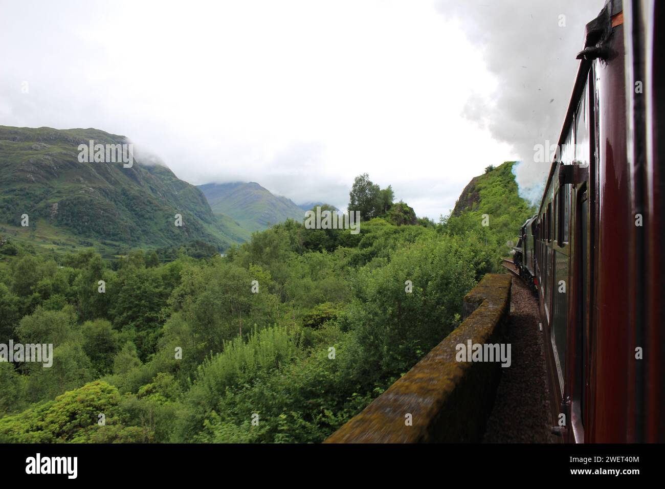 Jacobite Train on the Glenfinnan Viaduct, Scotland Stock Photo - Alamy