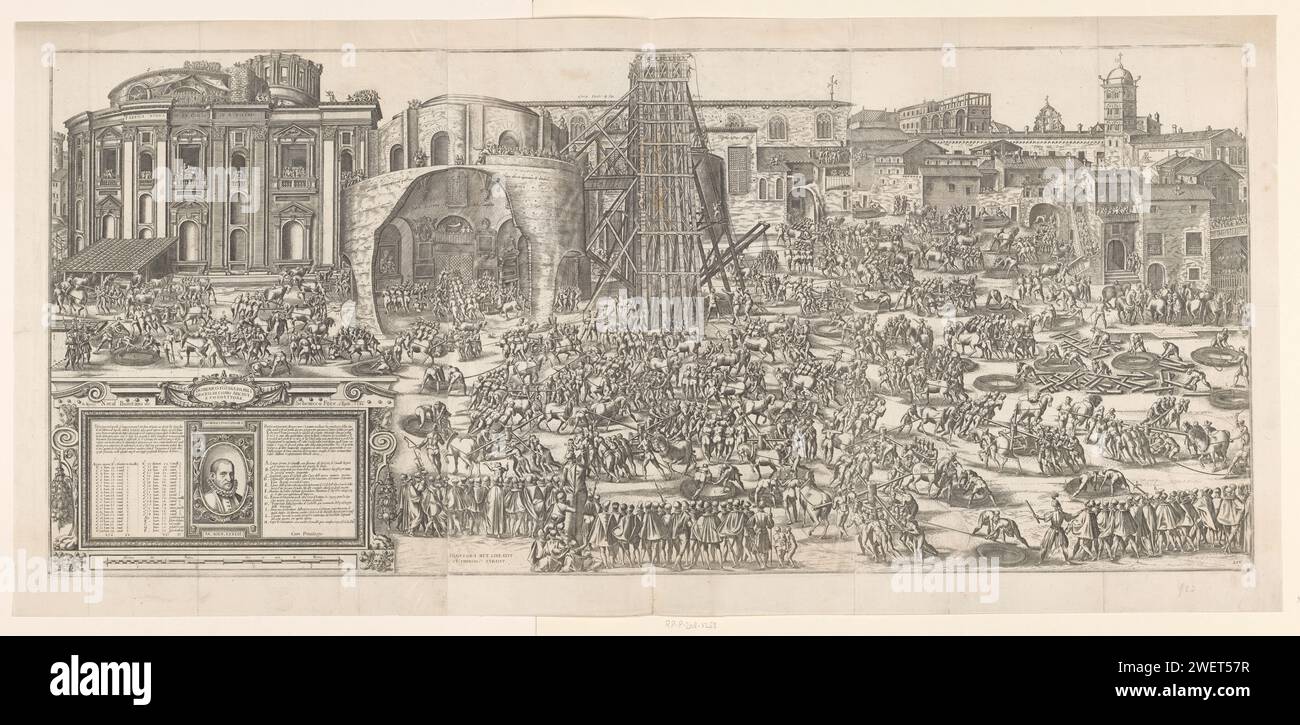 The establishment of the Obelisk on St. Pietersplein, Natal Bonifazio ...