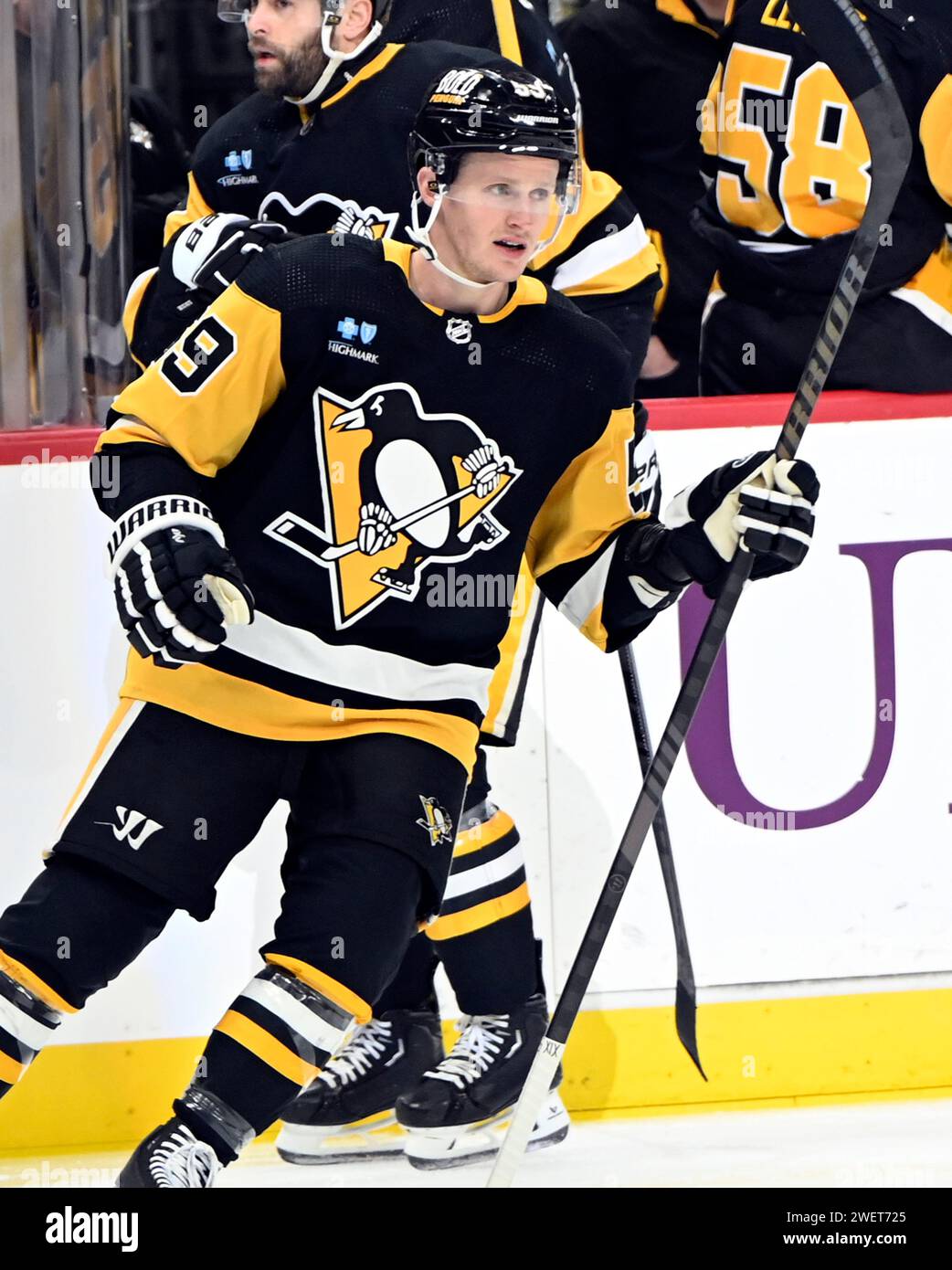 Pittsburgh, United States. 26th Jan, 2024. Pittsburgh Penguins left ...