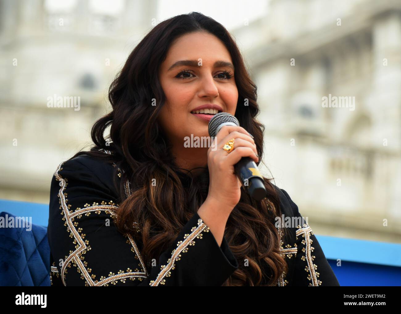 Kolkata, India. 26th Jan, 2024. Bollywood actress Huma Qureshi in Tata ...