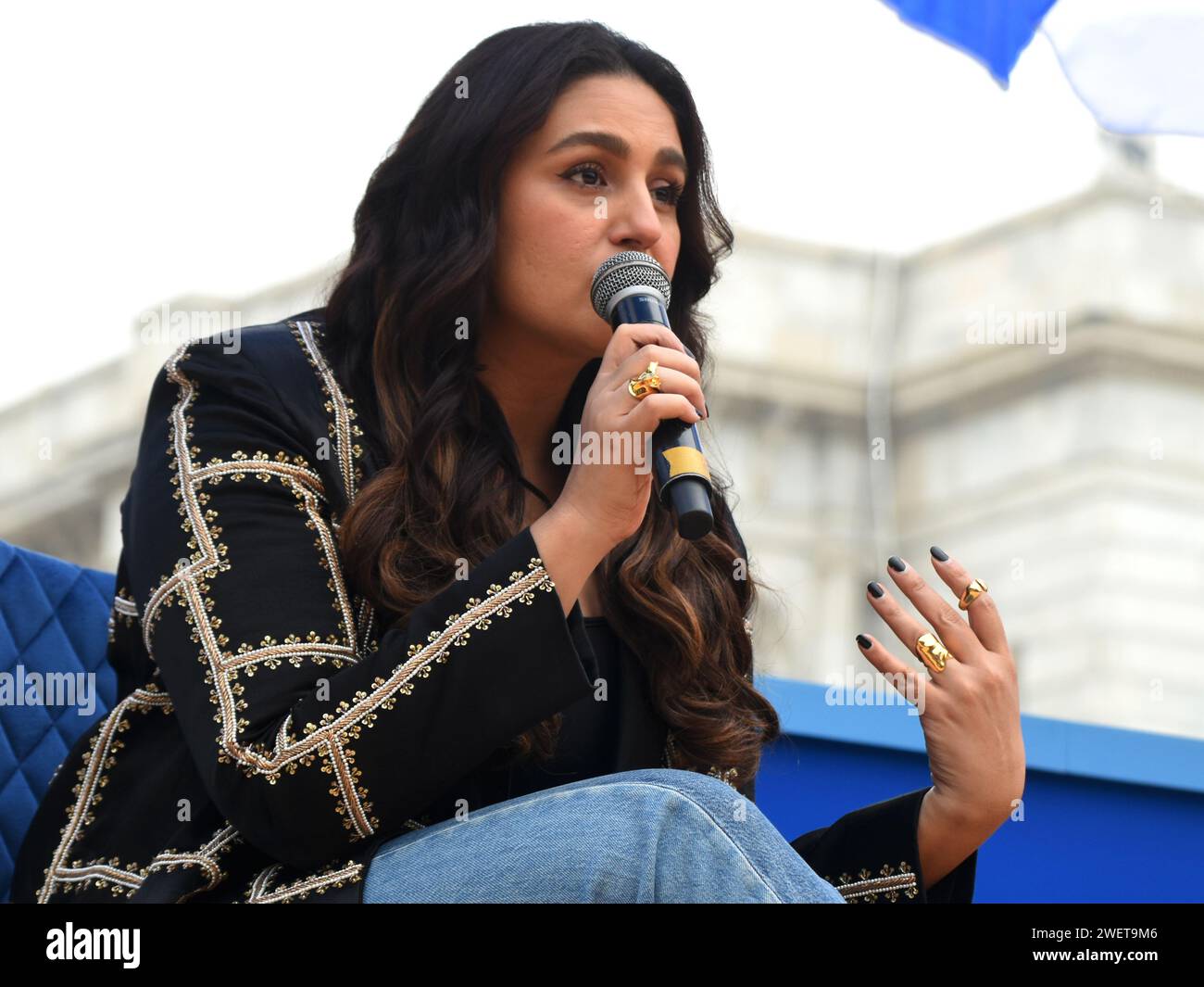 Kolkata, India. 26th Jan, 2024. Bollywood actress Huma Qureshi in Tata ...