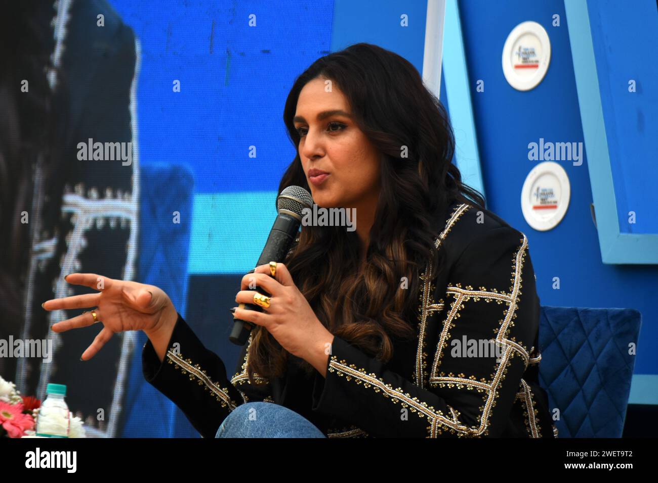 Kolkata, India. 26th Jan, 2024. Bollywood actress Huma Qureshi in Tata ...