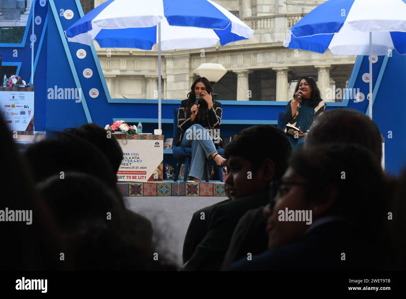 Kolkata, India. 26th Jan, 2024. Bollywood actress Huma Qureshi in Tata ...