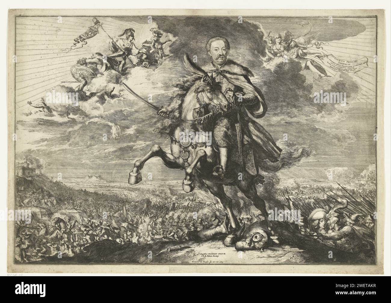 Portrait of Jan III, king of Poland, Grand Duke of Lithuania, on ...