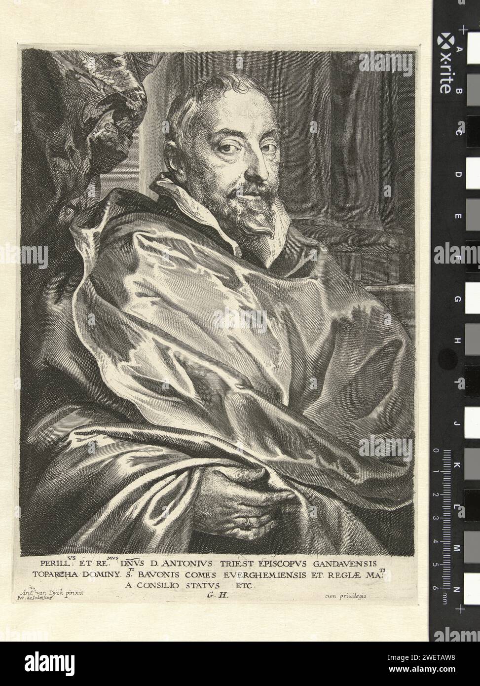 Portrait of Antonius Triest, bishop of Ghent, Anthony Van Dyck, 1645 ...