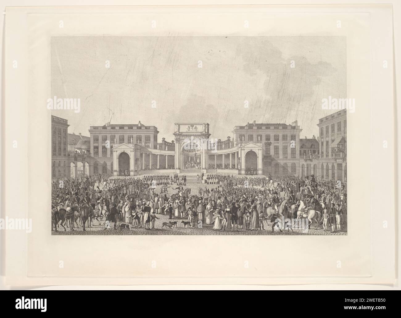 Inauguration of Willem I in Brussels on September 21, 1815, Jacob Ernst ...