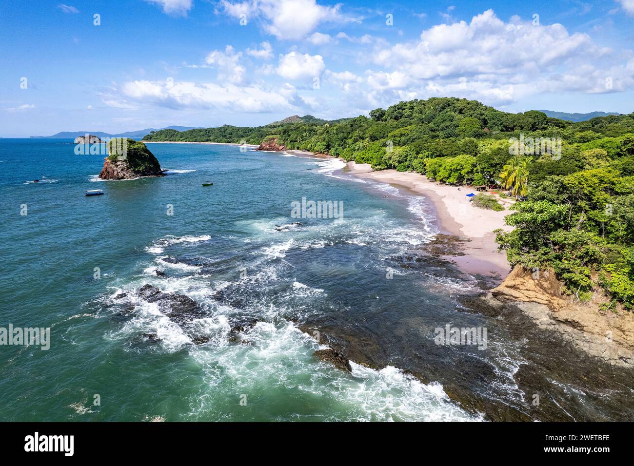 Aerial View of Costa Rican Beach Stock Photo - Alamy