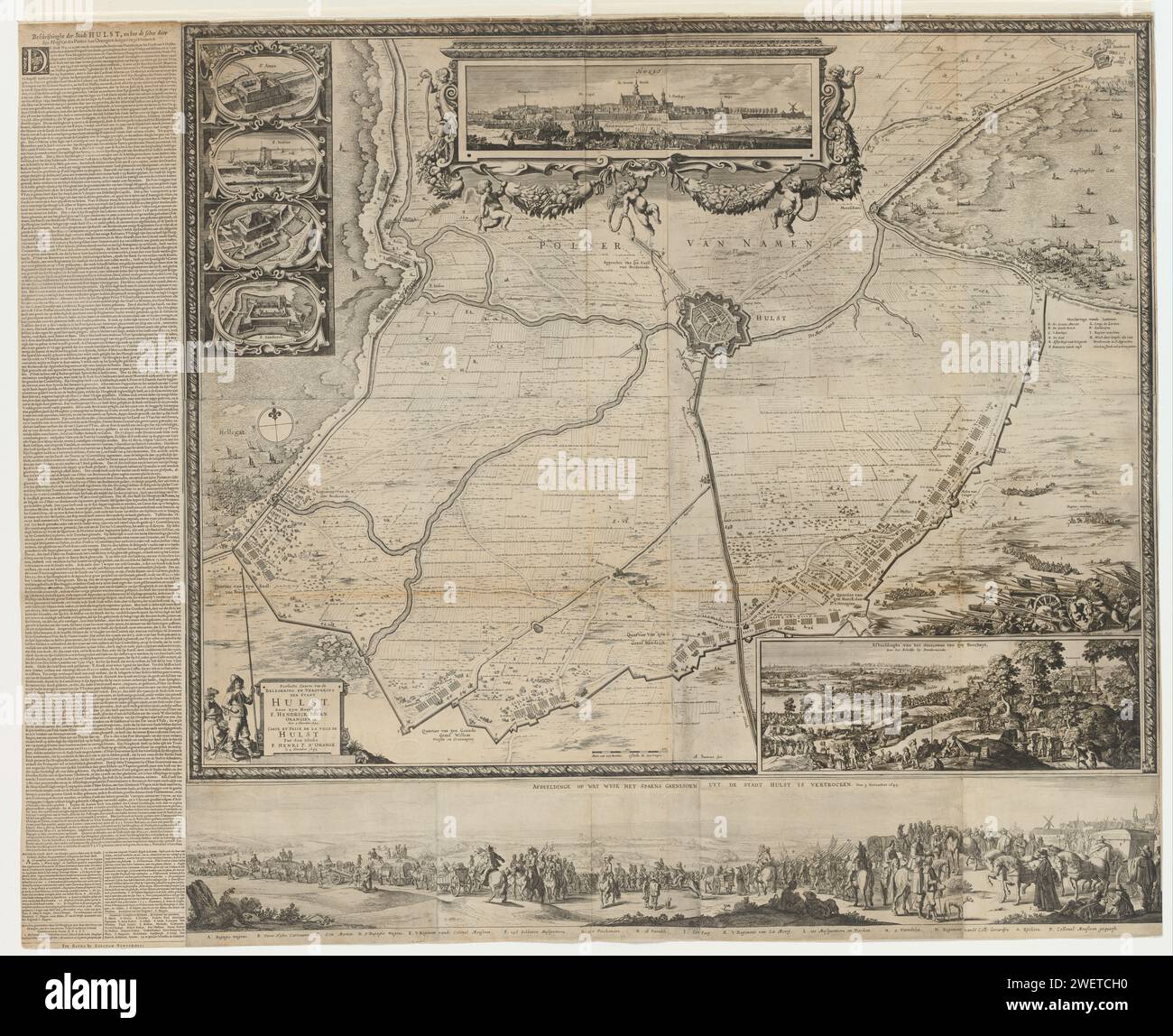 Siege and conquest of Hulst by Frederik Hendrik, 1645, Abraham Dircksz ...