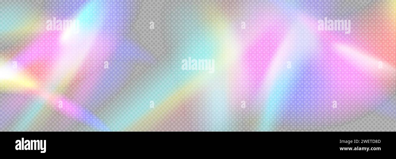 Rainbow light flare effect. Vector realistic illustration of ...