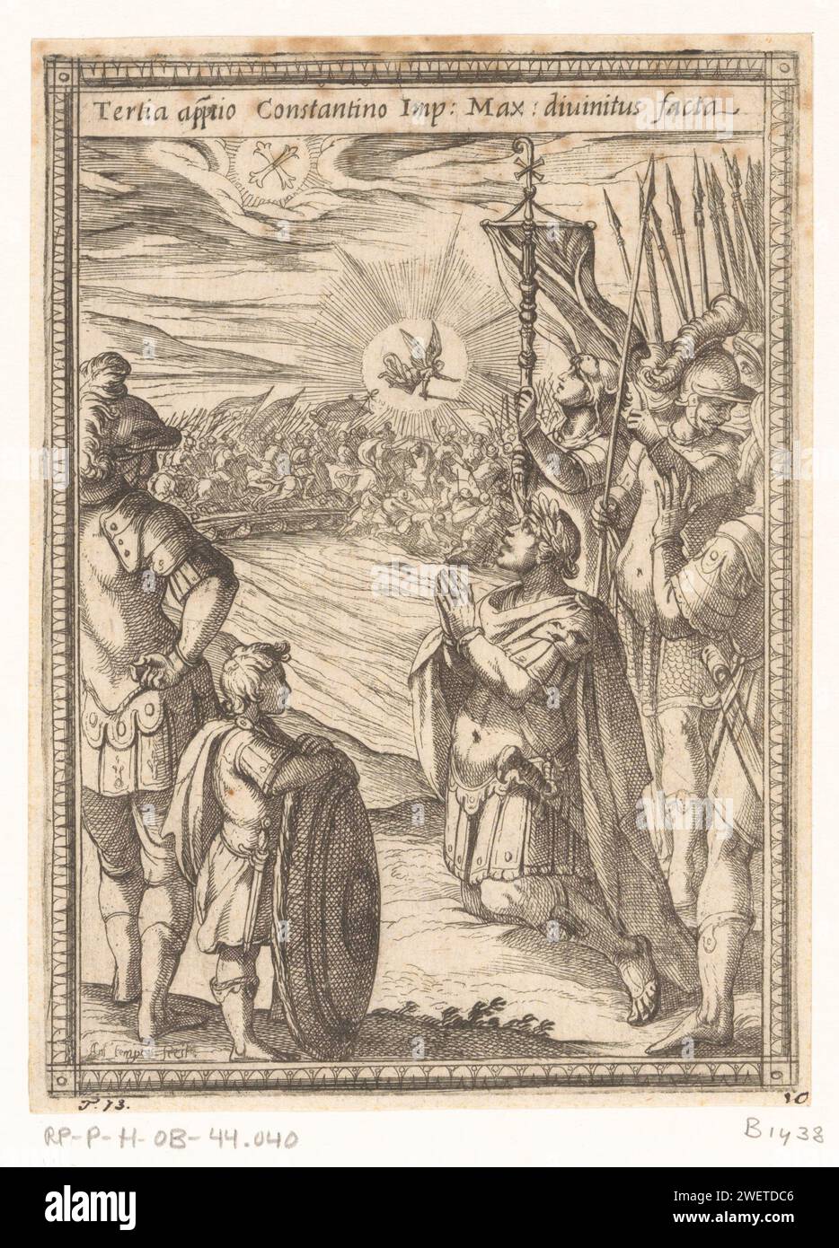 Third appearance of the cross on Constantijn, Antonio Tempesta, 1565 ...