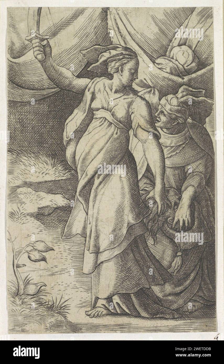 Judit with the head of Holofernes, Anonymous, After Giulio Bonasone ...