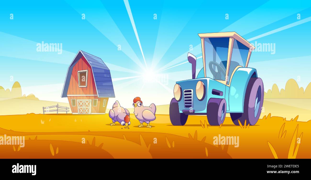 Chickens under the sun Stock Vector Images - Alamy
