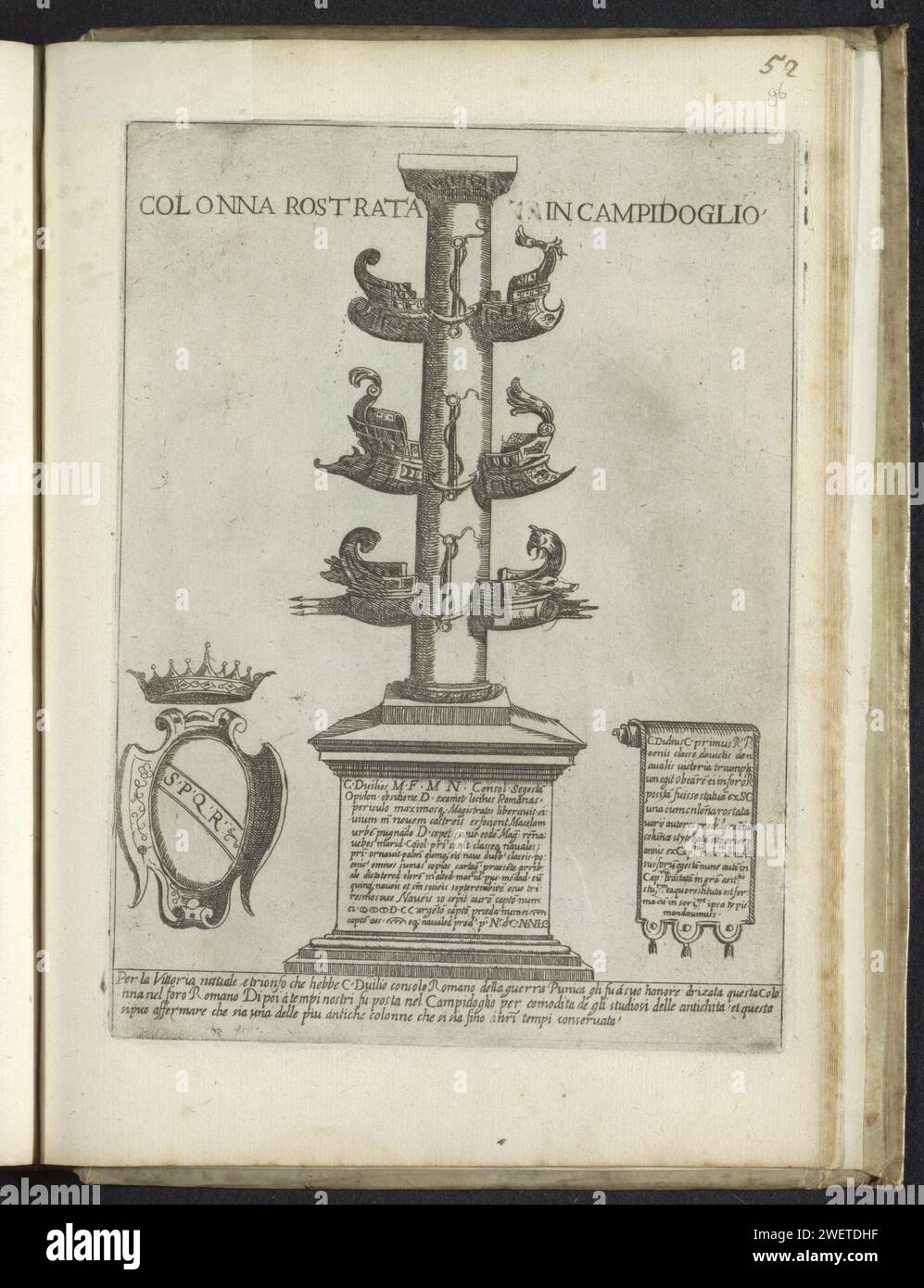 Colonna Rostrata, Giovanni Maggi, 1600 print A colonna rostrata (a ...