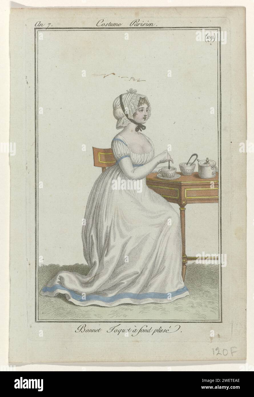 Journal of the ladies and fashions, Parisian costume, 1799, year 7 (119 ...