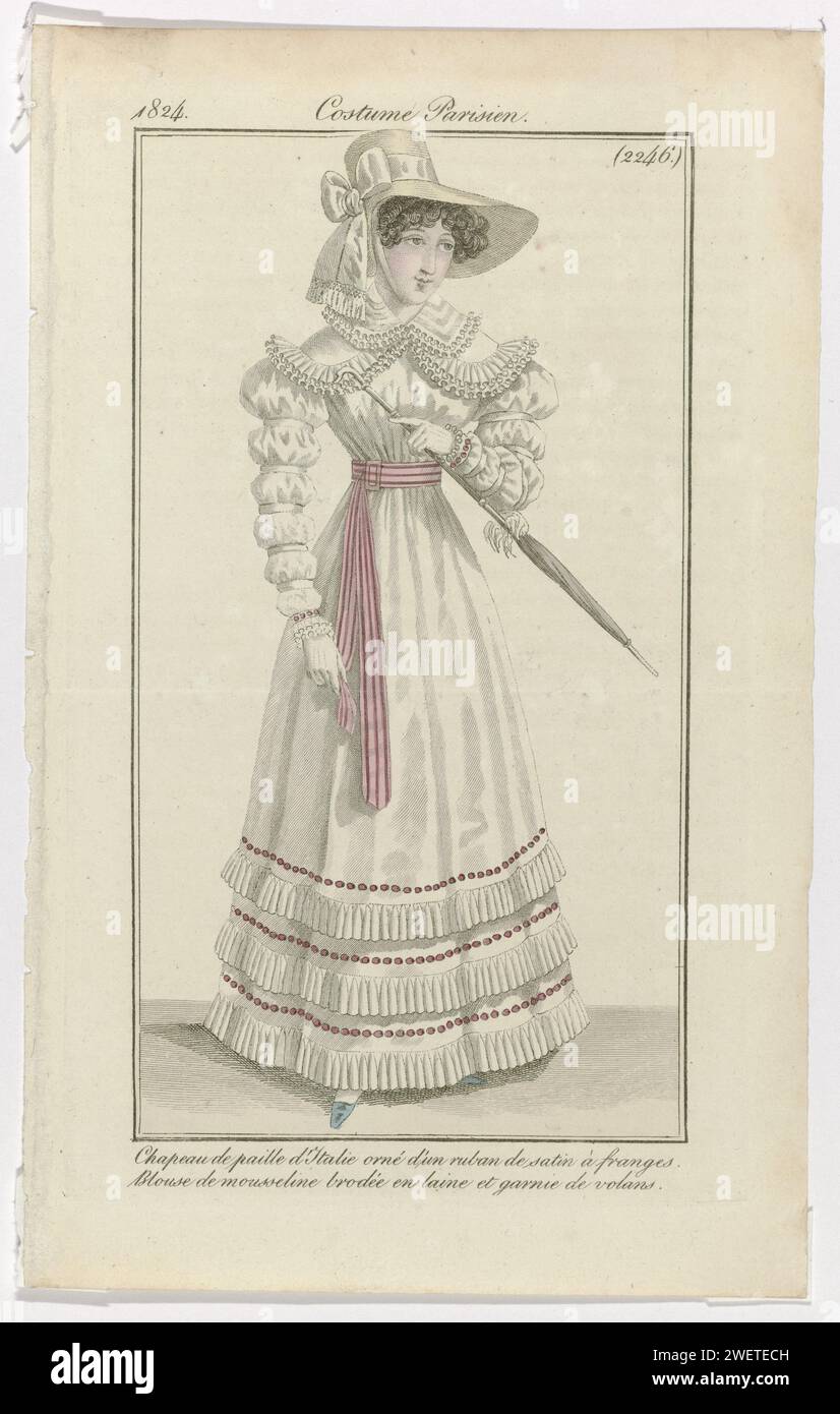 Journal des Dames et des Modes, Parisian costume, June 30, 1824, (2246 ...