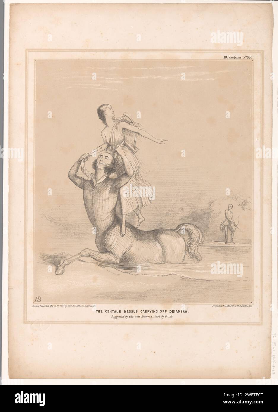 Cartoon with Lord Bentinck like the Centaur Nessus, John Doyle, After ...