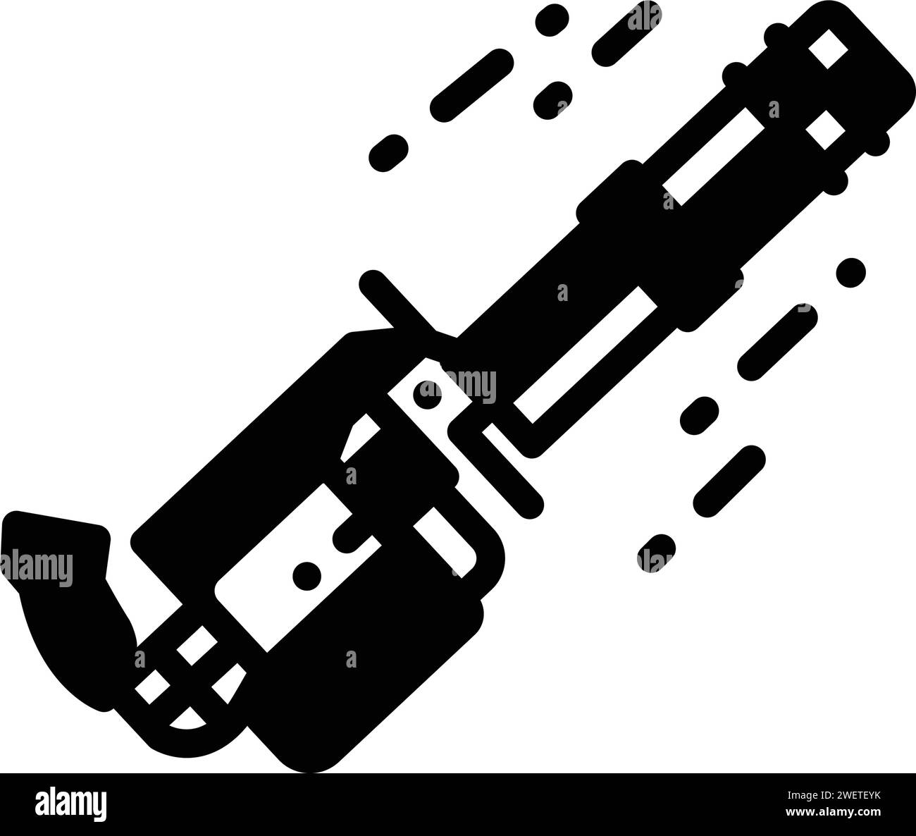 Gatling gun Stock Vector Images - Alamy
