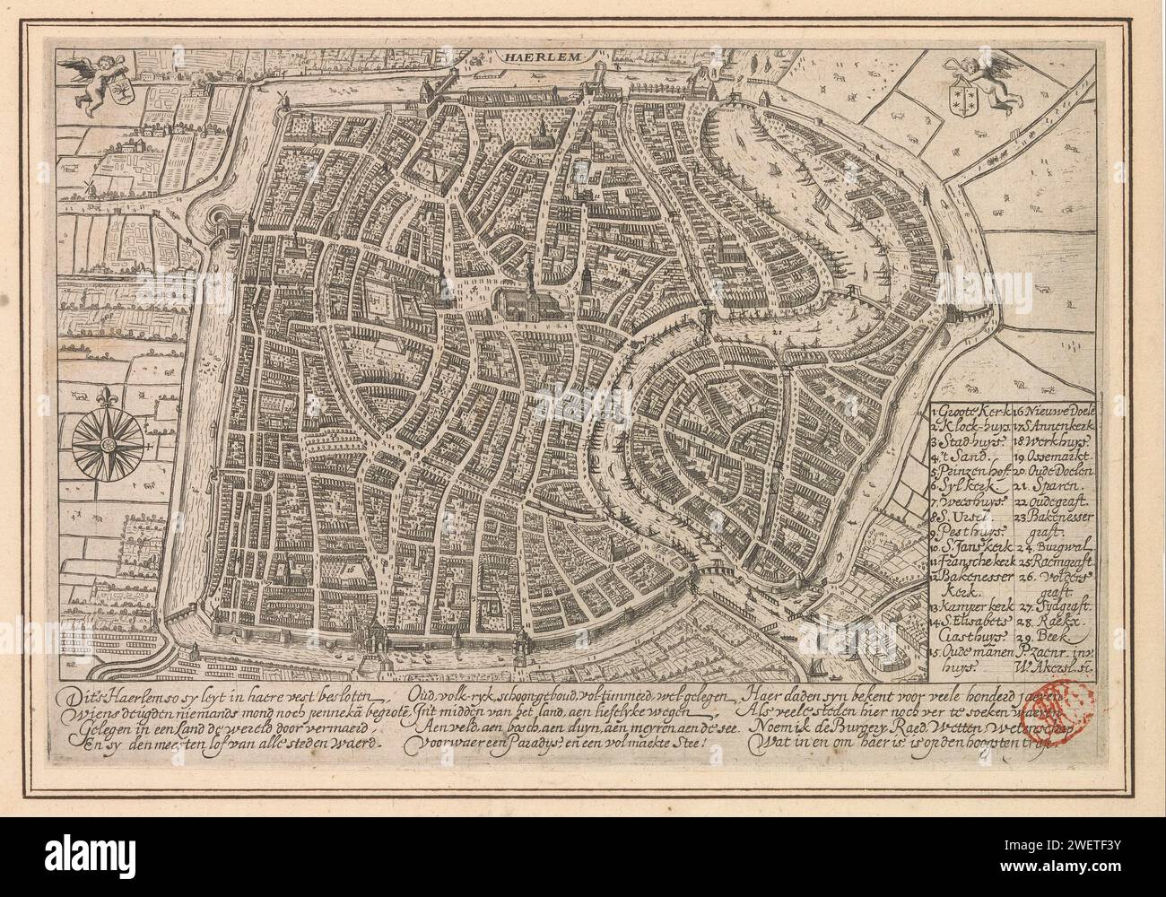 Haarlem city map hi-res stock photography and images - Alamy