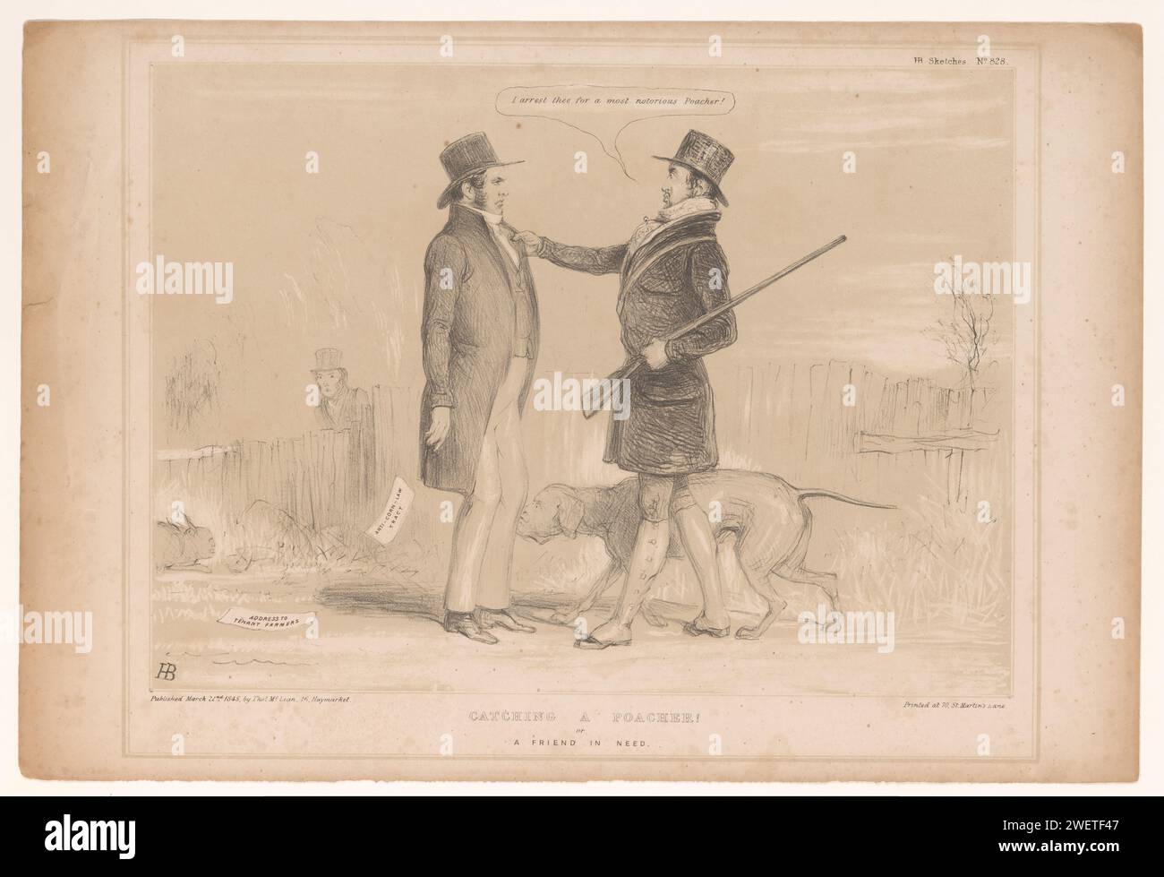 Cartoon on English inland politics, John Doyle, 1845 print Cartoon from ...