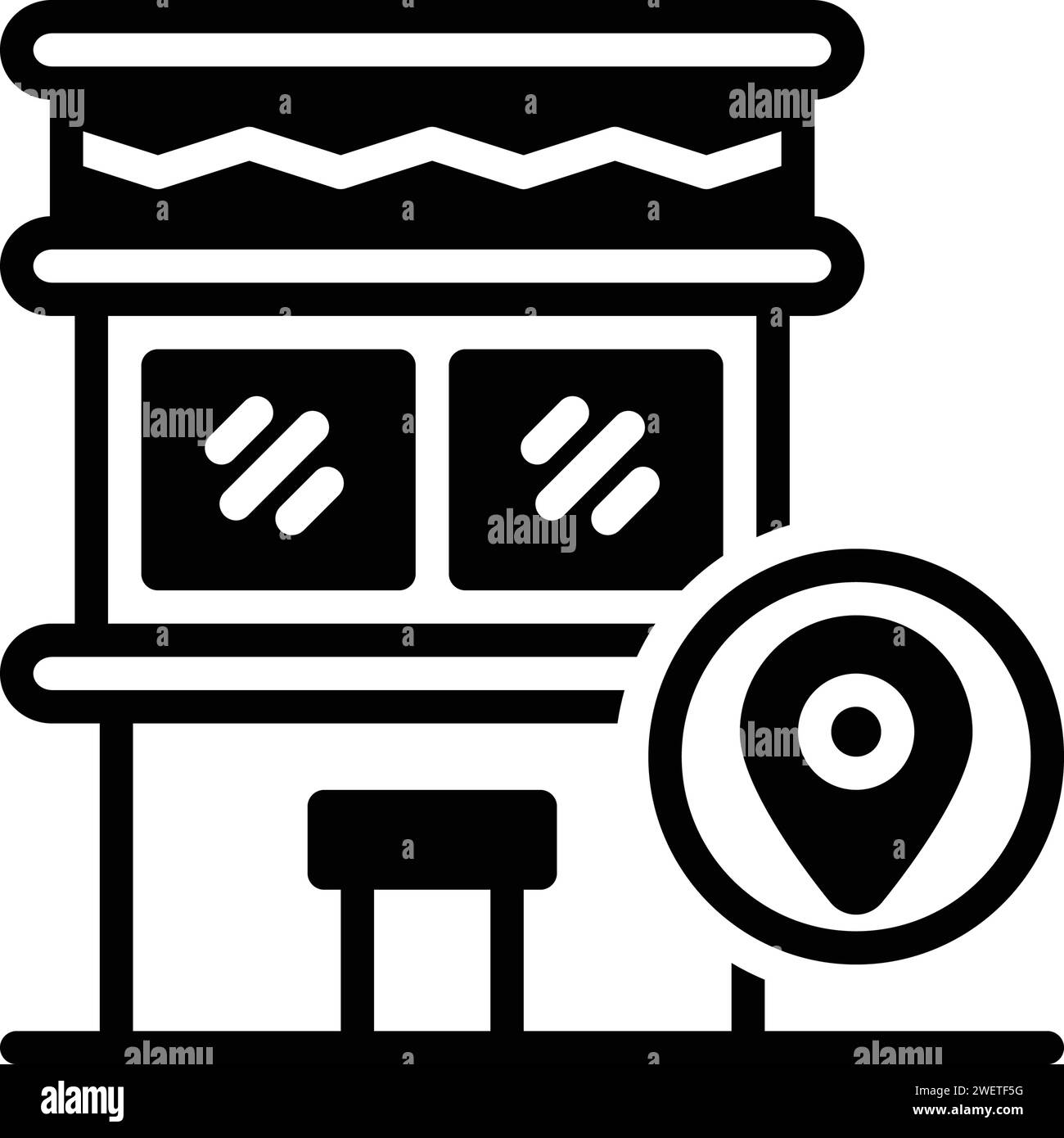 Icon for address,trace Stock Vector Image & Art - Alamy