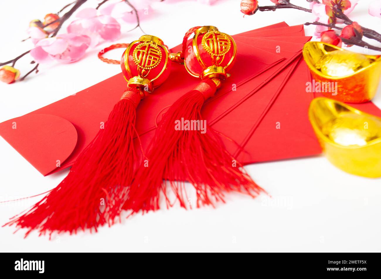 Chinese New Year red packet and golden ingot. Chinese New Year ... Chinese New Year red packet and golden ingot. Chinese New Year ...