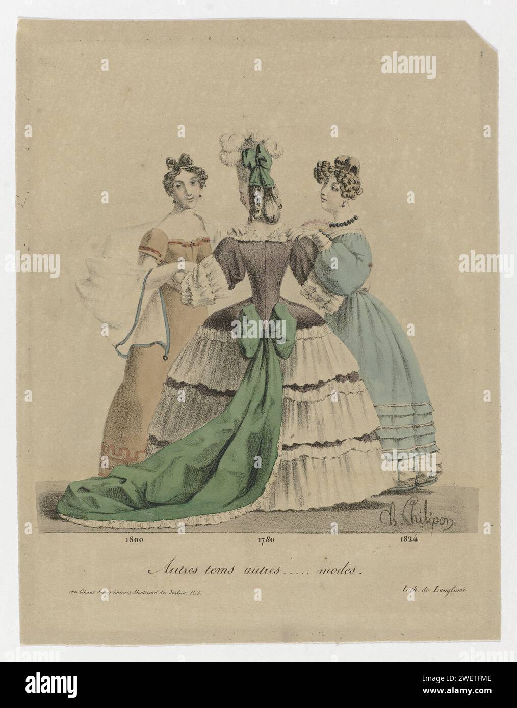 Fashion plates 1830 hi-res stock photography and images - Alamy