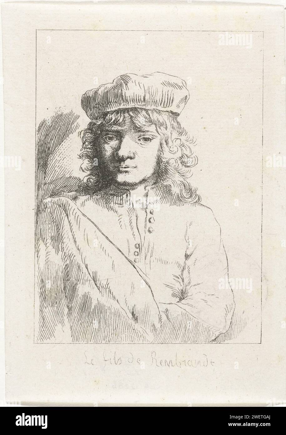 The Artist's Son, Titus, Ignace-Joseph de Claussin, After Rembrandt van ...