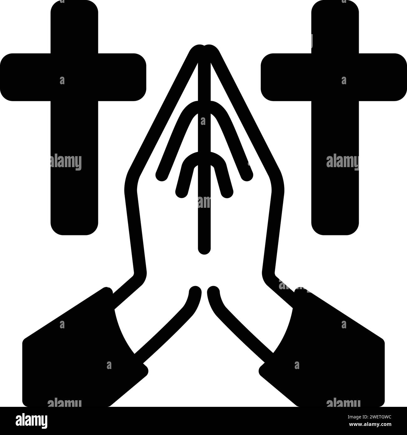 Salutation vector vectors Black and White Stock Photos & Images - Alamy