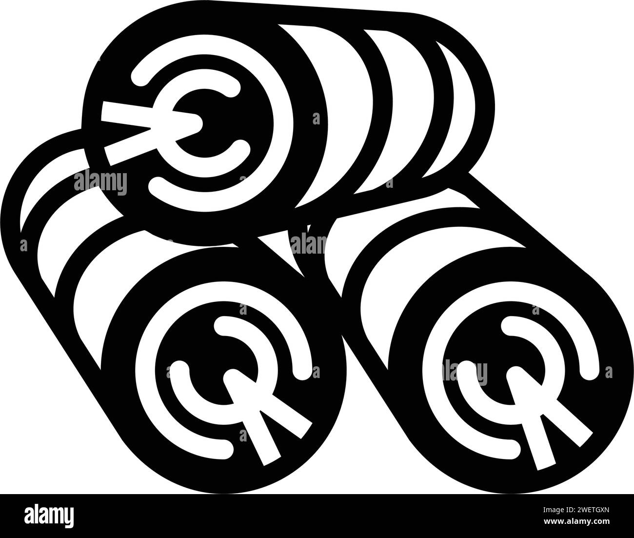 Bundle of wood Stock Vector Images - Alamy